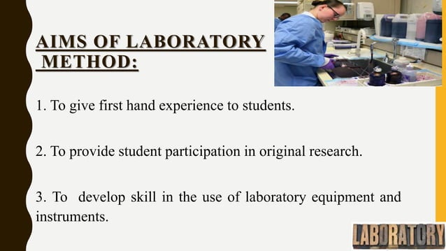 Teaching method (seminar, simulation, laboratory method) | PPT