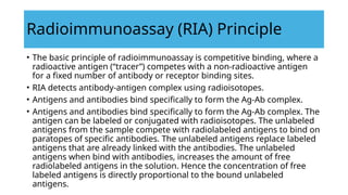 Radioimmunoassay ,principle mechanism ,applications ,limitations and drawbacks | PPT