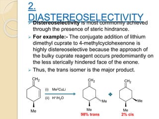 STEREOSPECIFIC REACTION, STEREOSELECTIVE REACTION, OPTICAL PURITY ...