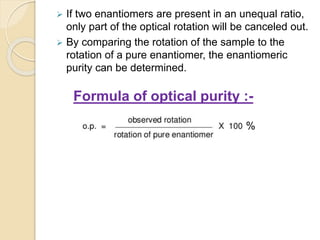 STEREOSPECIFIC REACTION, STEREOSELECTIVE REACTION, OPTICAL PURITY ...