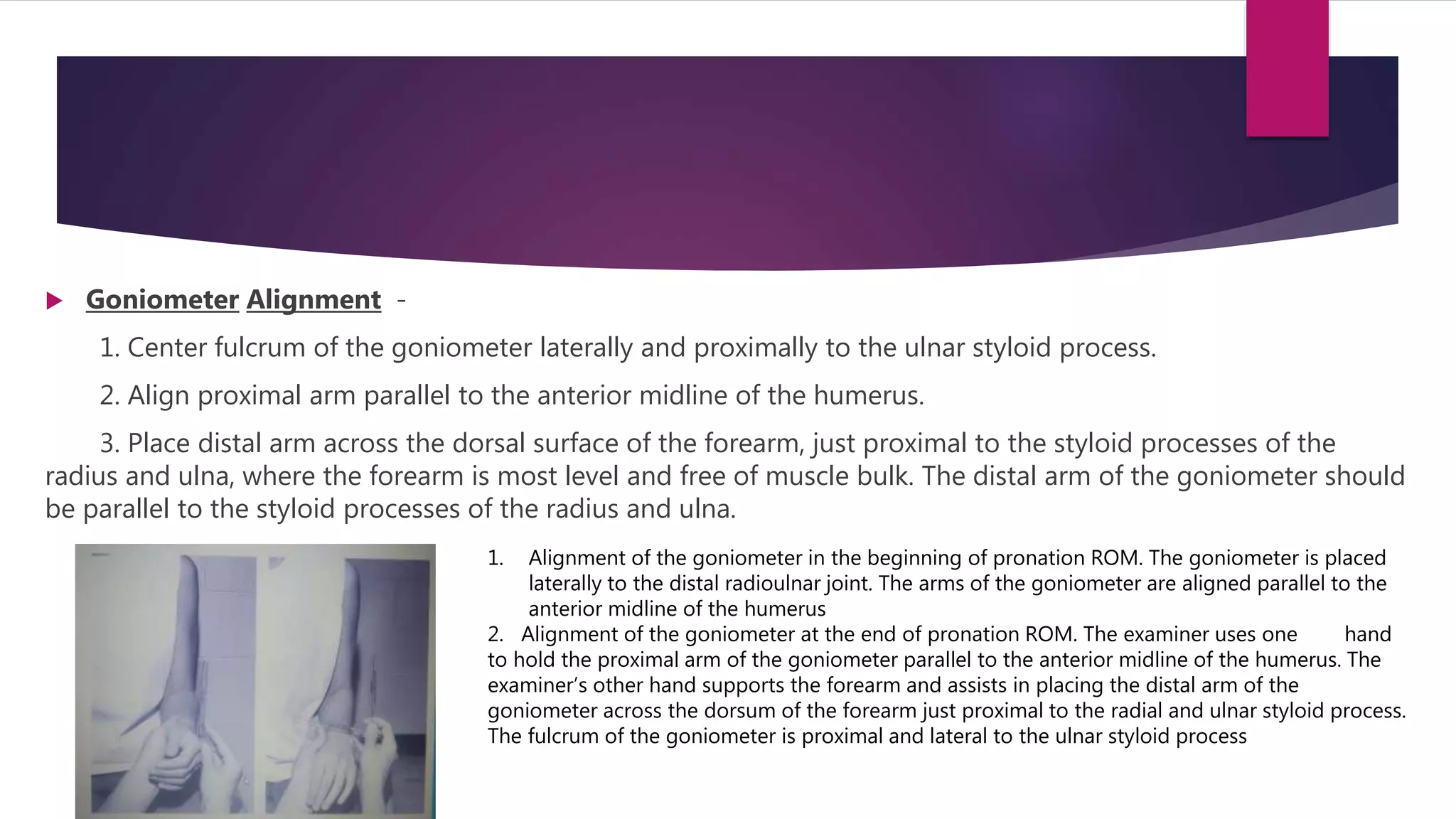 Goniometry of upper limb | PPTX