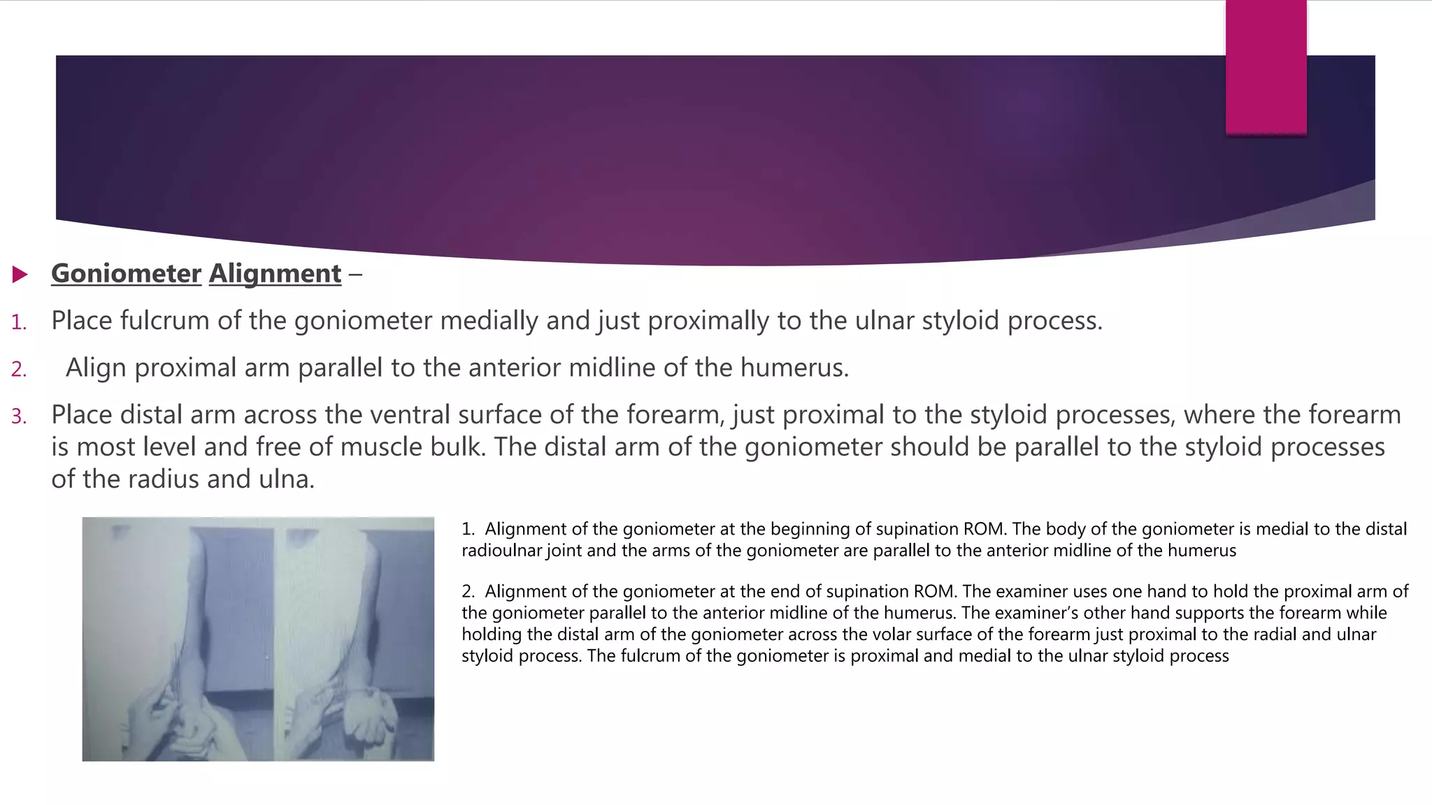 Goniometry of upper limb | PPTX