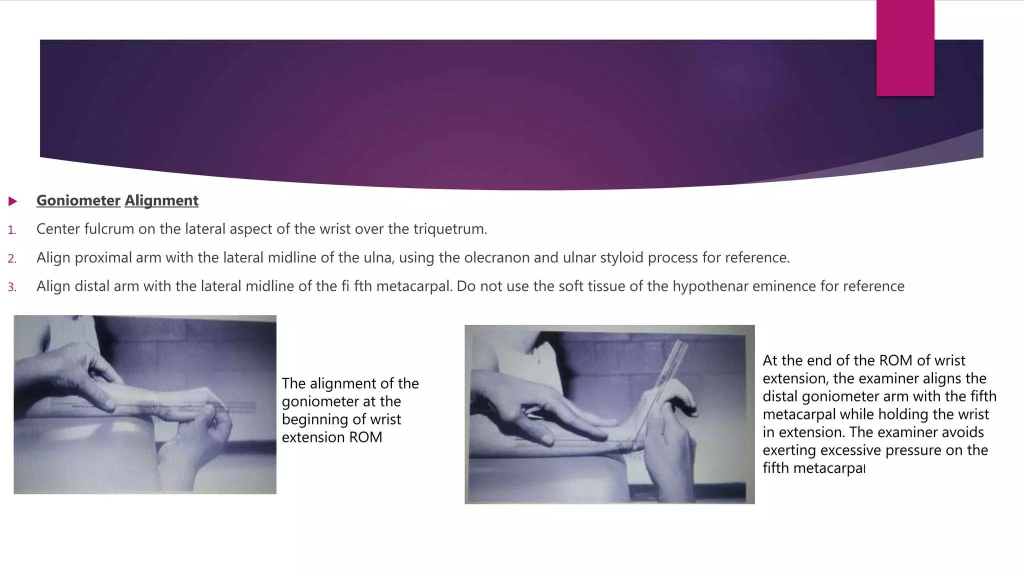 Goniometry of upper limb | PPTX