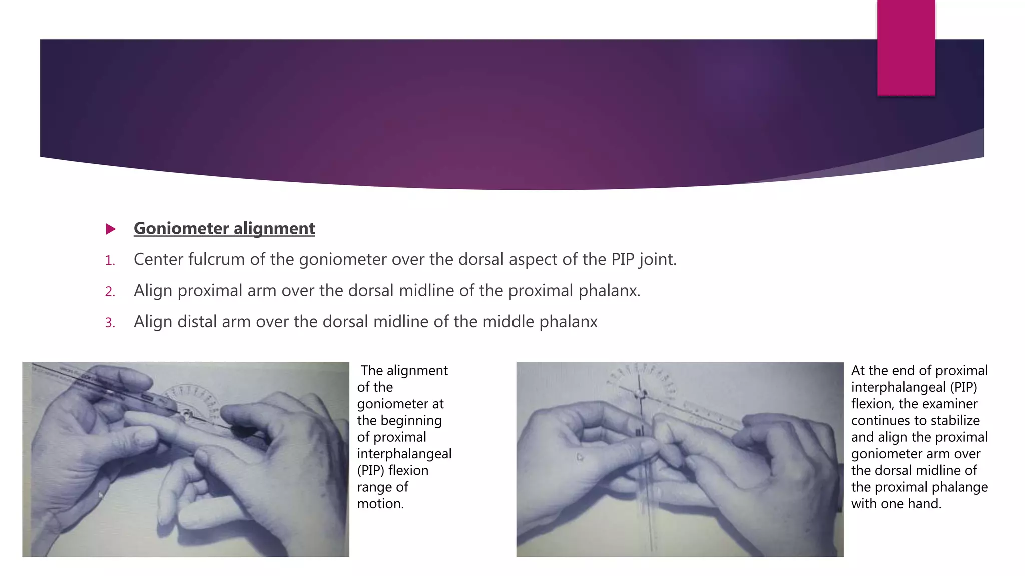 Goniometry of upper limb | PPTX