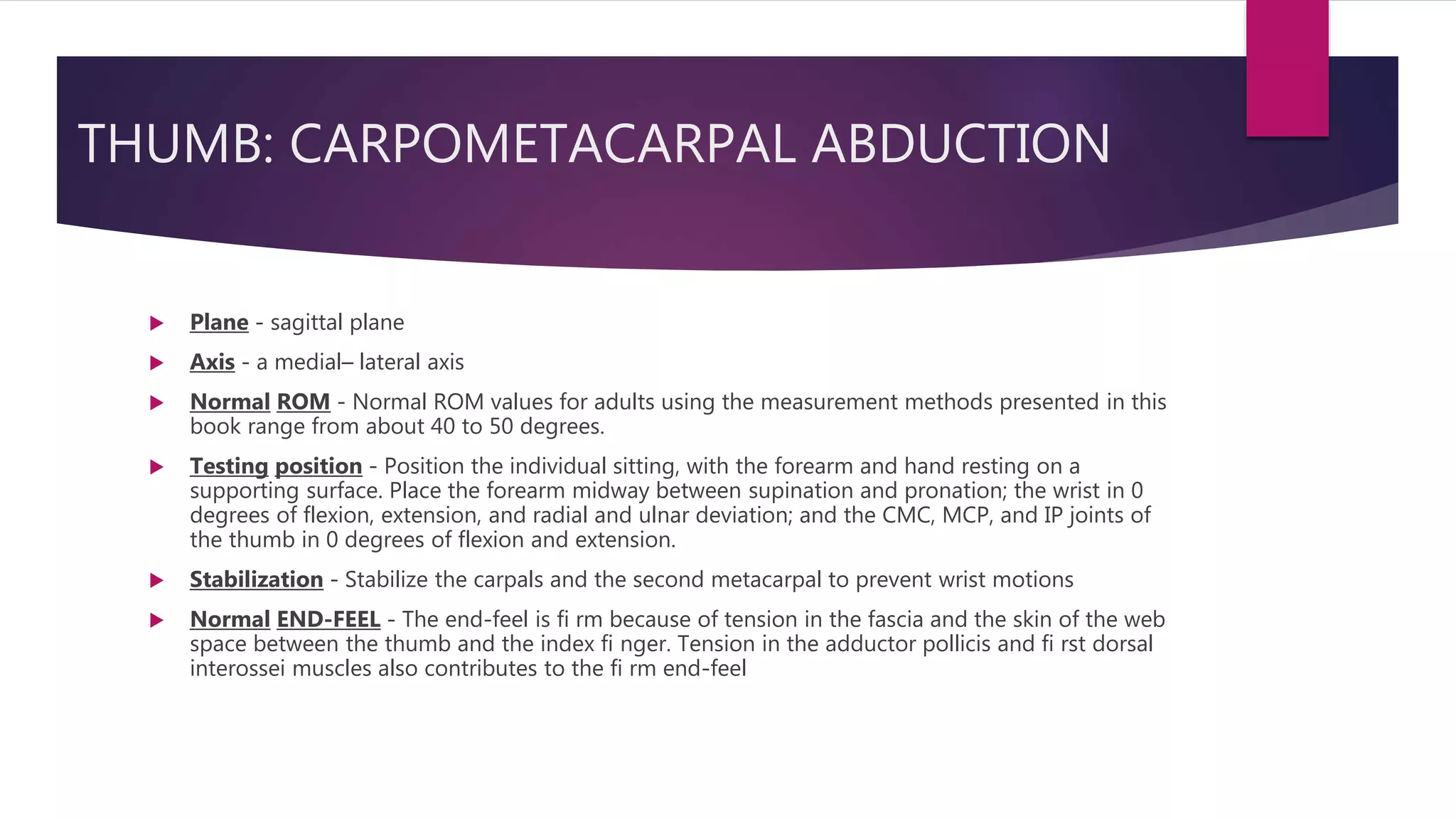 Goniometry of upper limb | PPTX