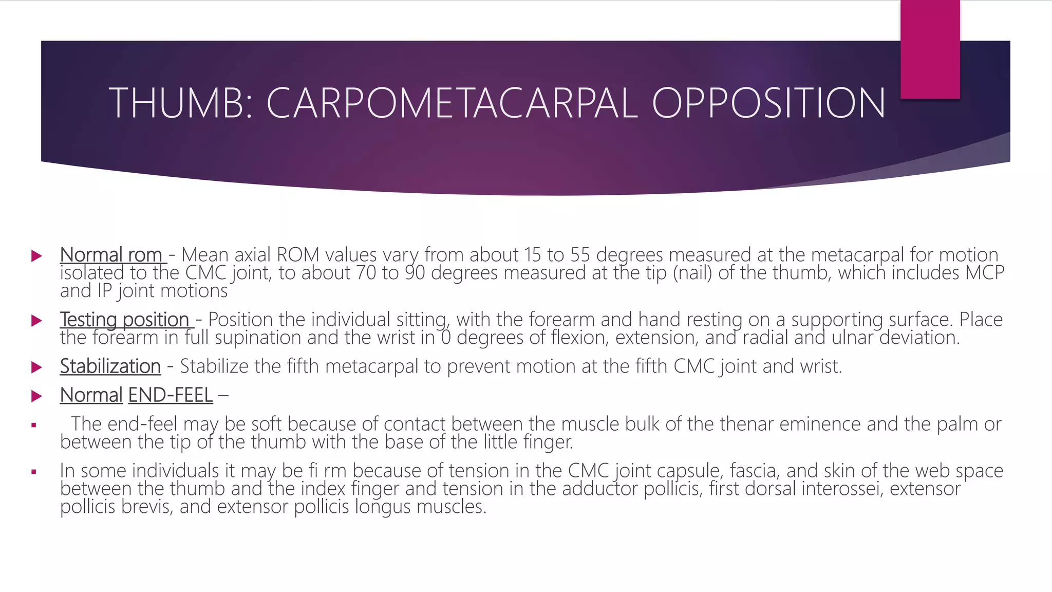Goniometry of upper limb | PPTX