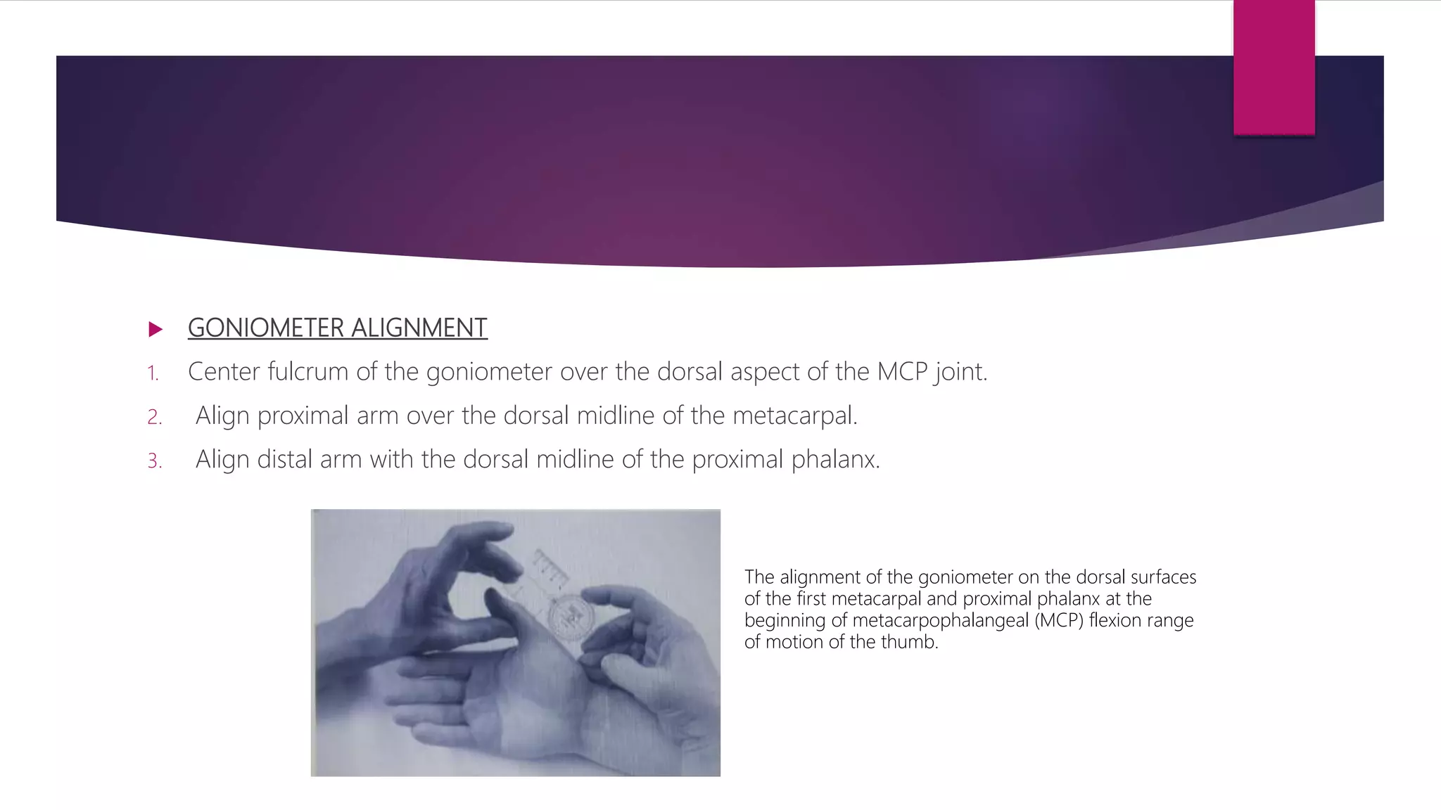 Goniometry of upper limb | PPTX