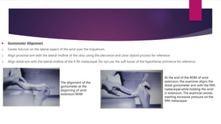 Goniometry of upper limb | PPTX