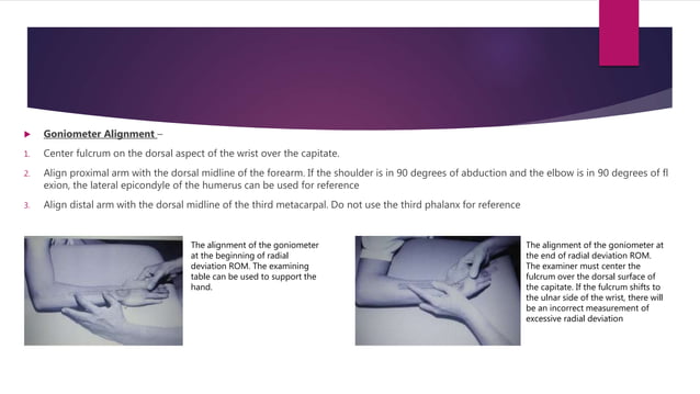 Goniometry of upper limb | PPTX