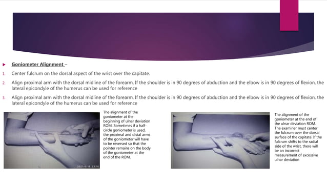 Goniometry of upper limb | PPTX