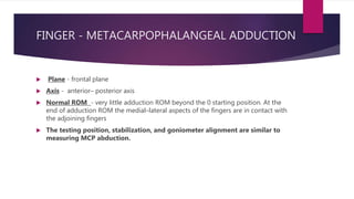Goniometry of upper limb | PPTX
