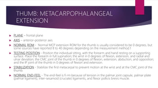 Goniometry of upper limb | PPTX