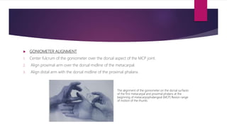 Goniometry of upper limb | PPTX