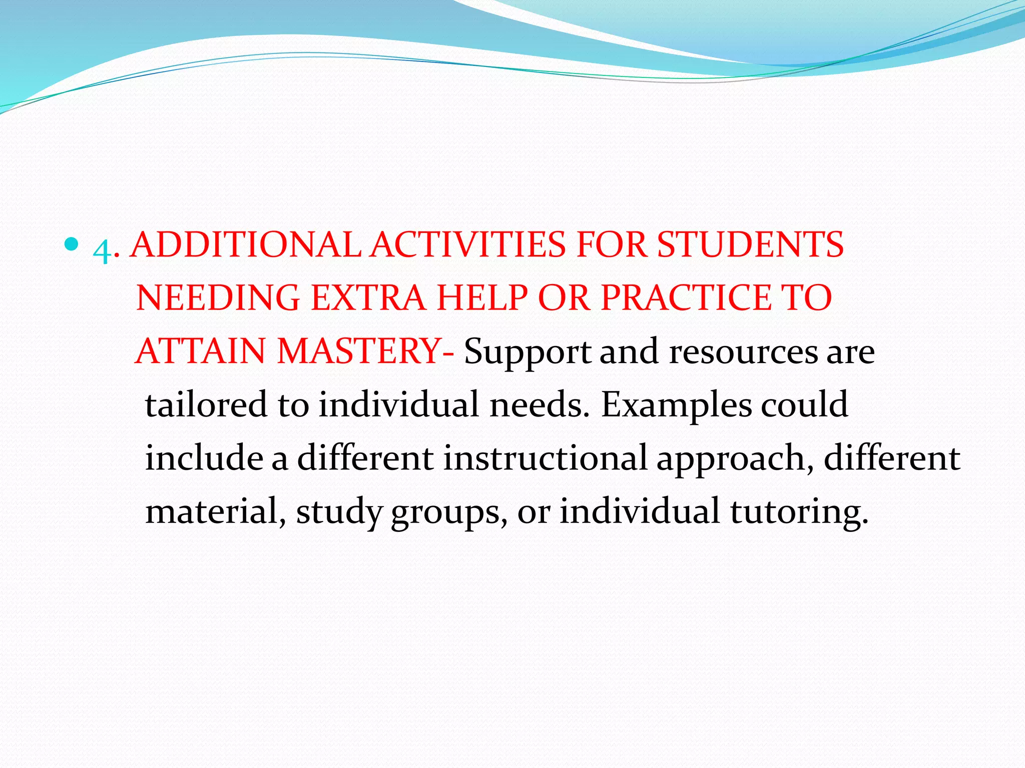 Mastery Learning Model | PPTX