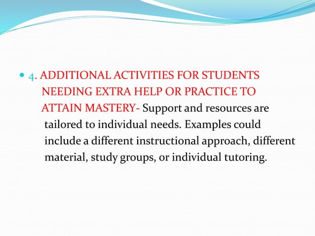 Mastery Learning Model | PPTX