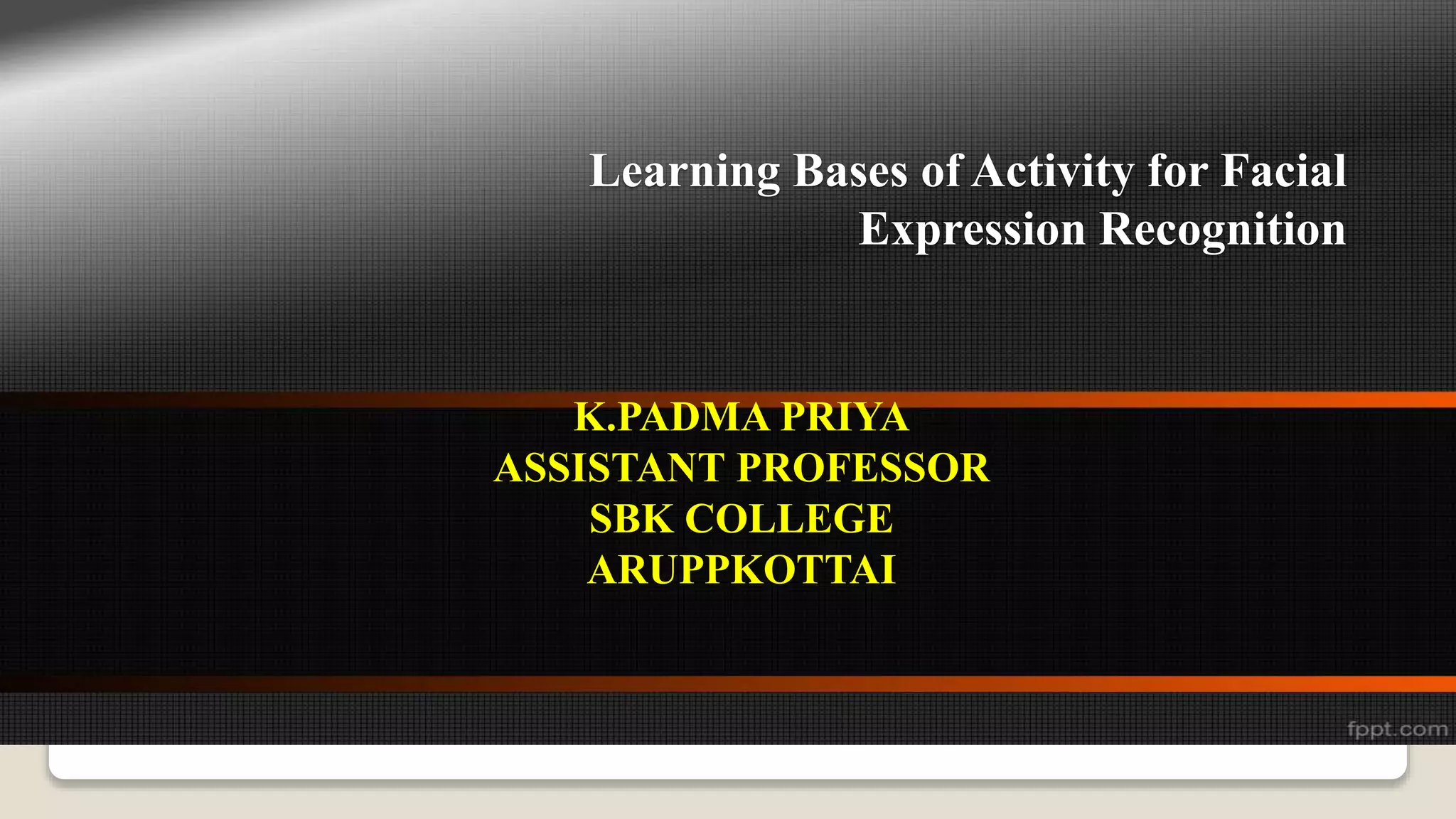 LEARNING BASES OF ACTICITY | PPT