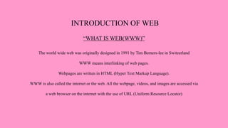 WEB DVELOPEMENT | PPT