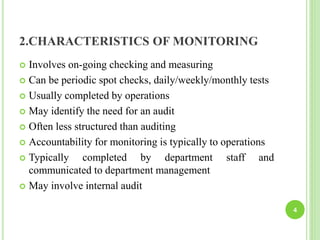 Process Monitoring And Audit | PPTX