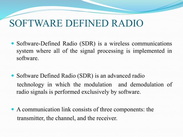 sdr using rfid application | PPTX