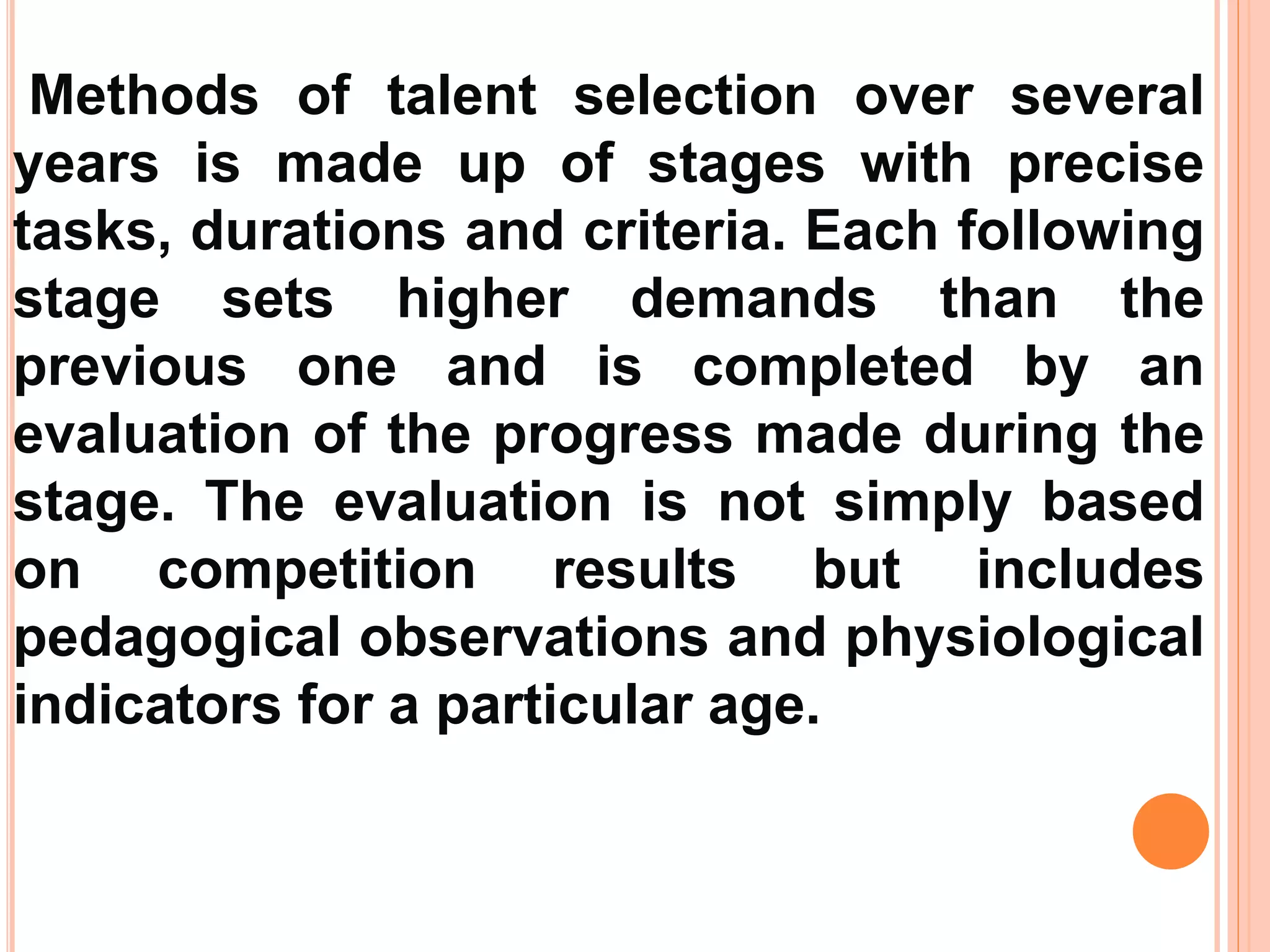 Talent Identification and Sports Training | PPTX
