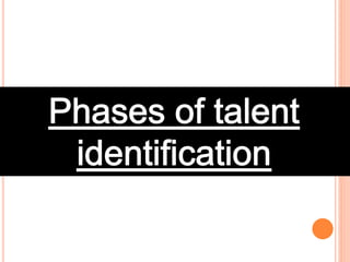 Talent Identification and Sports Training | PPTX