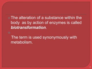 Priyanka biotransformation | PPTX