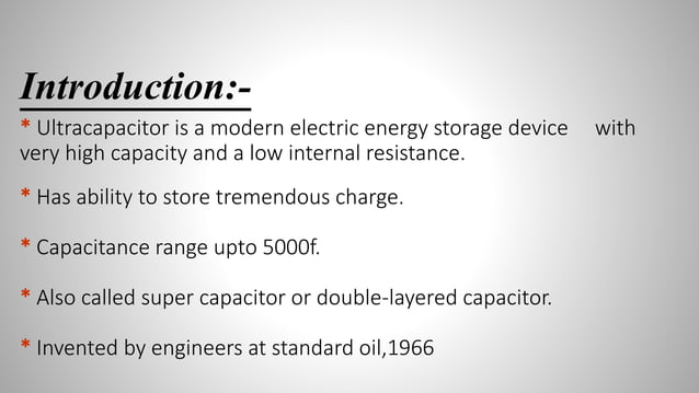 ULTRACAPACITOR | PPT