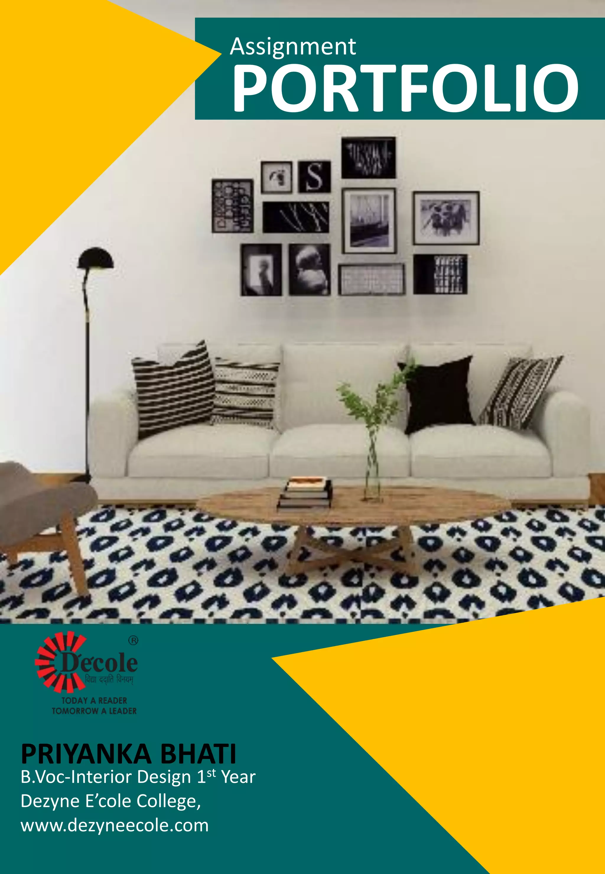 Priyanka Bhati, B.Voc Interior Design 1st Year ( Residential Design ...