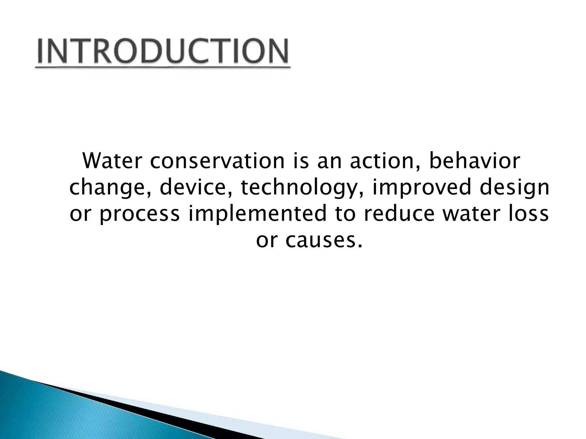 A need to conserve water | PPTX