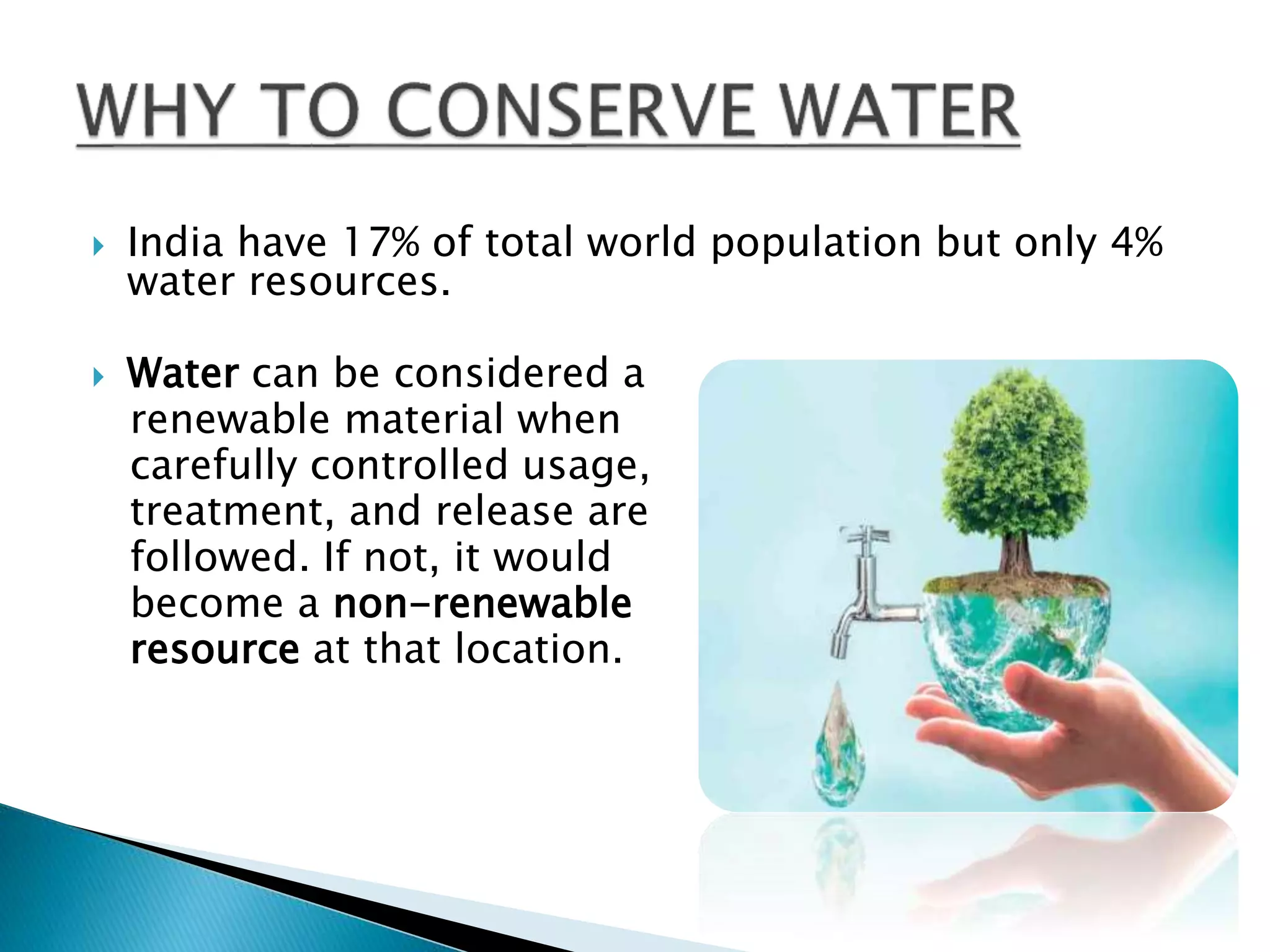 A need to conserve water | PPTX