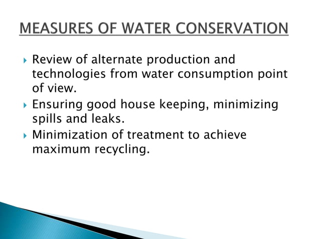 A need to conserve water | PPTX
