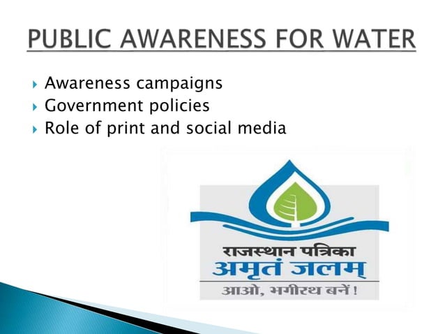 A need to conserve water | PPTX