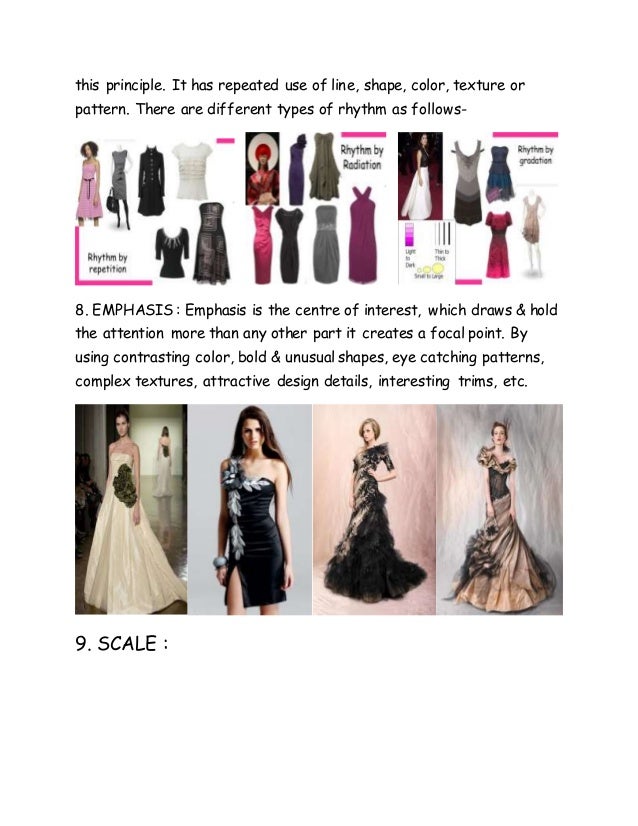 Emphasis Principle Of Design In Clothing
