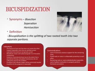 FURCATION INVOLVEMENT COMPLICATIONS IN PERIODONTICS | PPTX