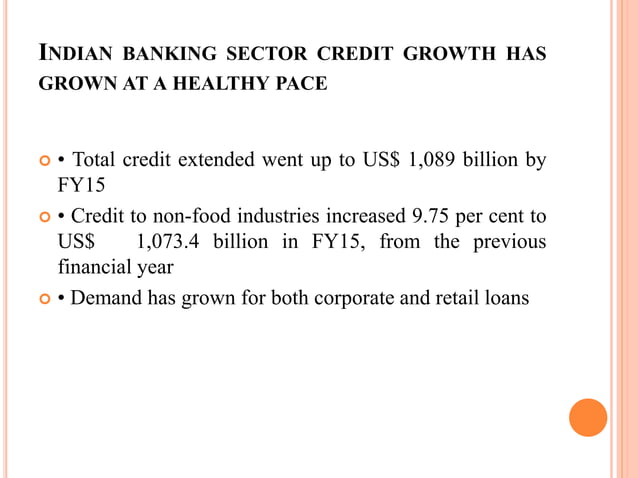 overview of banking sector & growth and structure | PPTX
