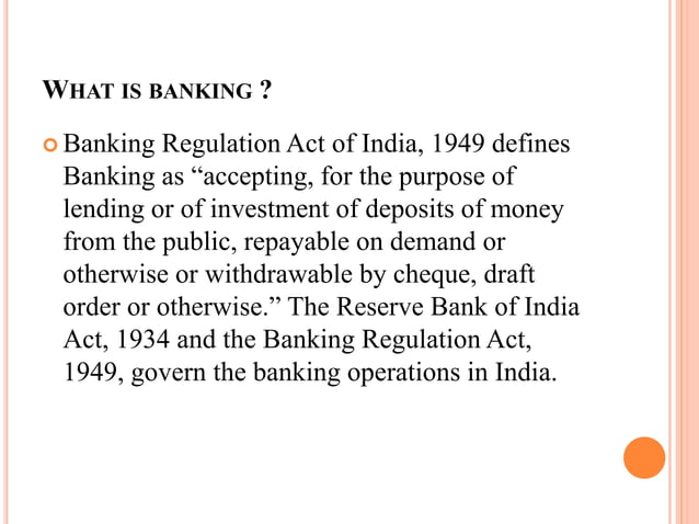 overview of banking sector & growth and structure | PPTX