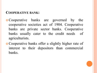 overview of banking sector & growth and structure | PPTX