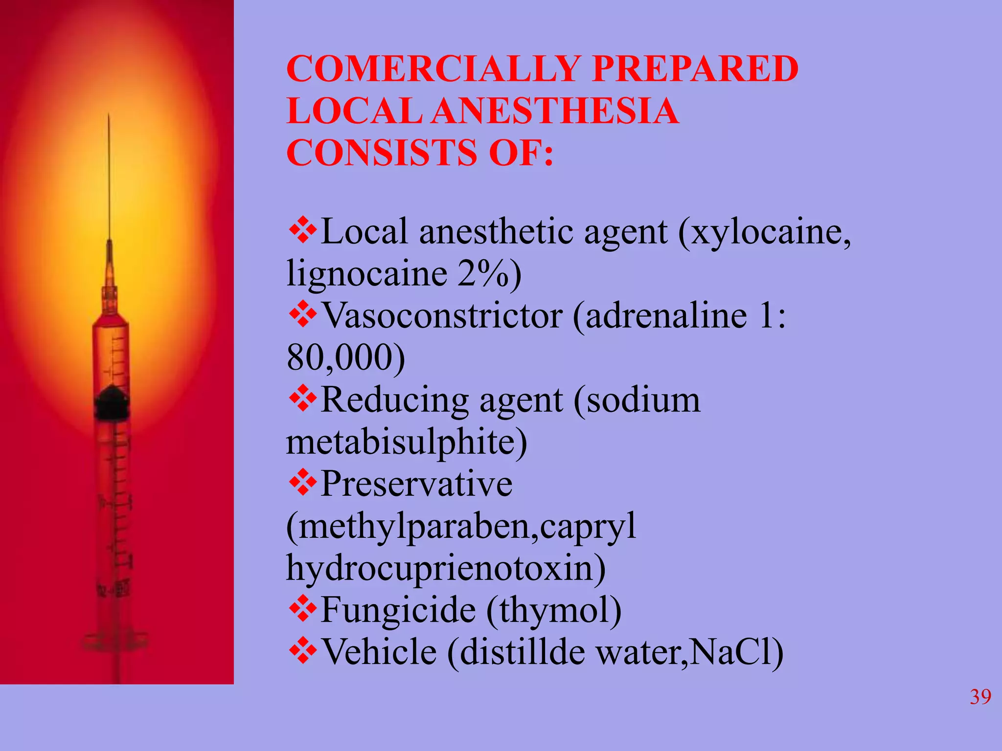 Local Anesthesia in Dentistry | PPTX