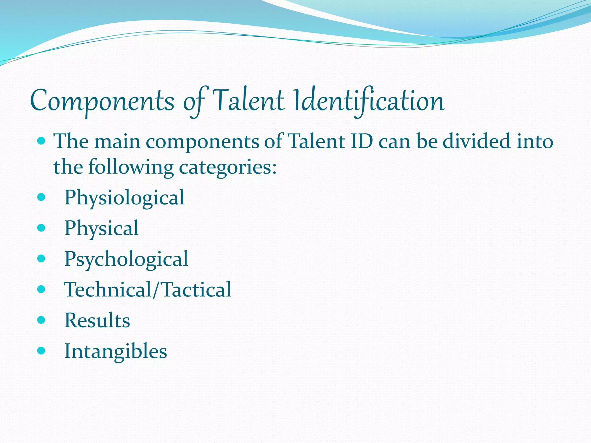 Talent Identification in detail | PPTX