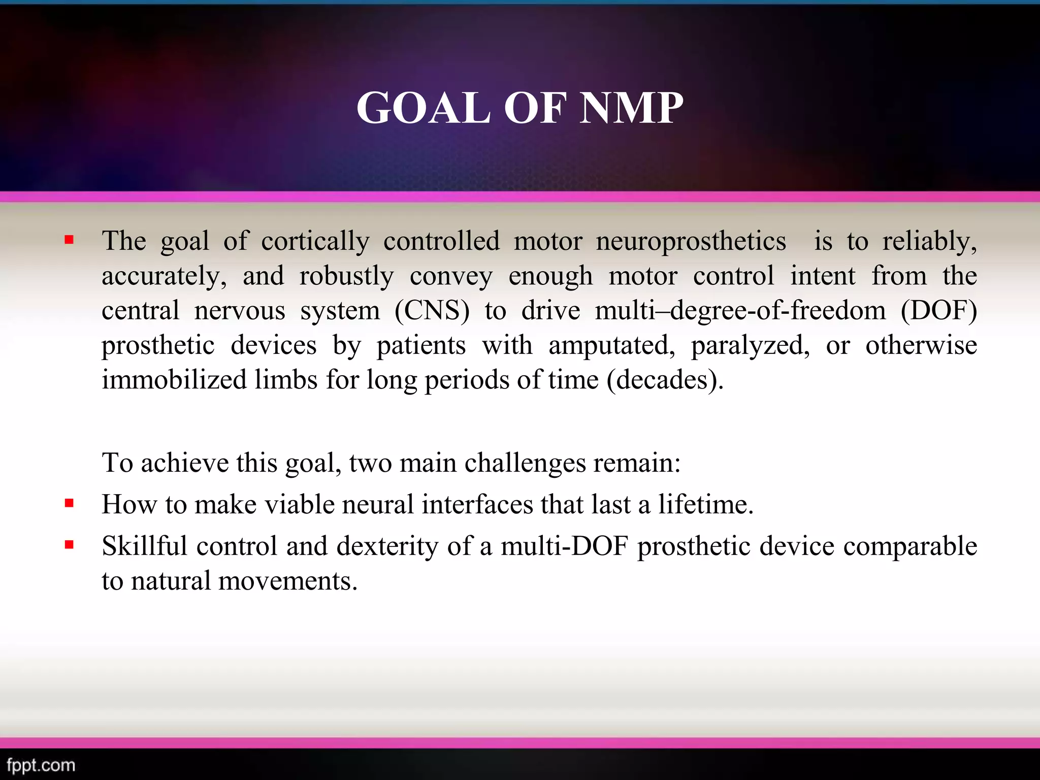 neuro prosthesis | PPTX