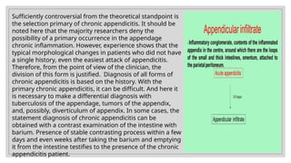 surgery appendicular filltrate about definition to treatment | PPTX
