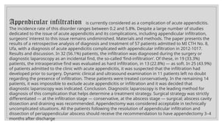 surgery appendicular filltrate about definition to treatment | PPTX