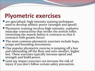 Plyometrics and types of Periodisation) | PPT
