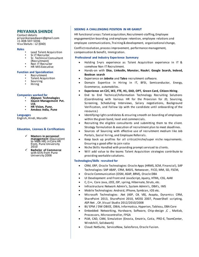Priyanka Resume | DOCX