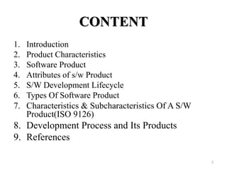 software product and its characteristics | PPTX