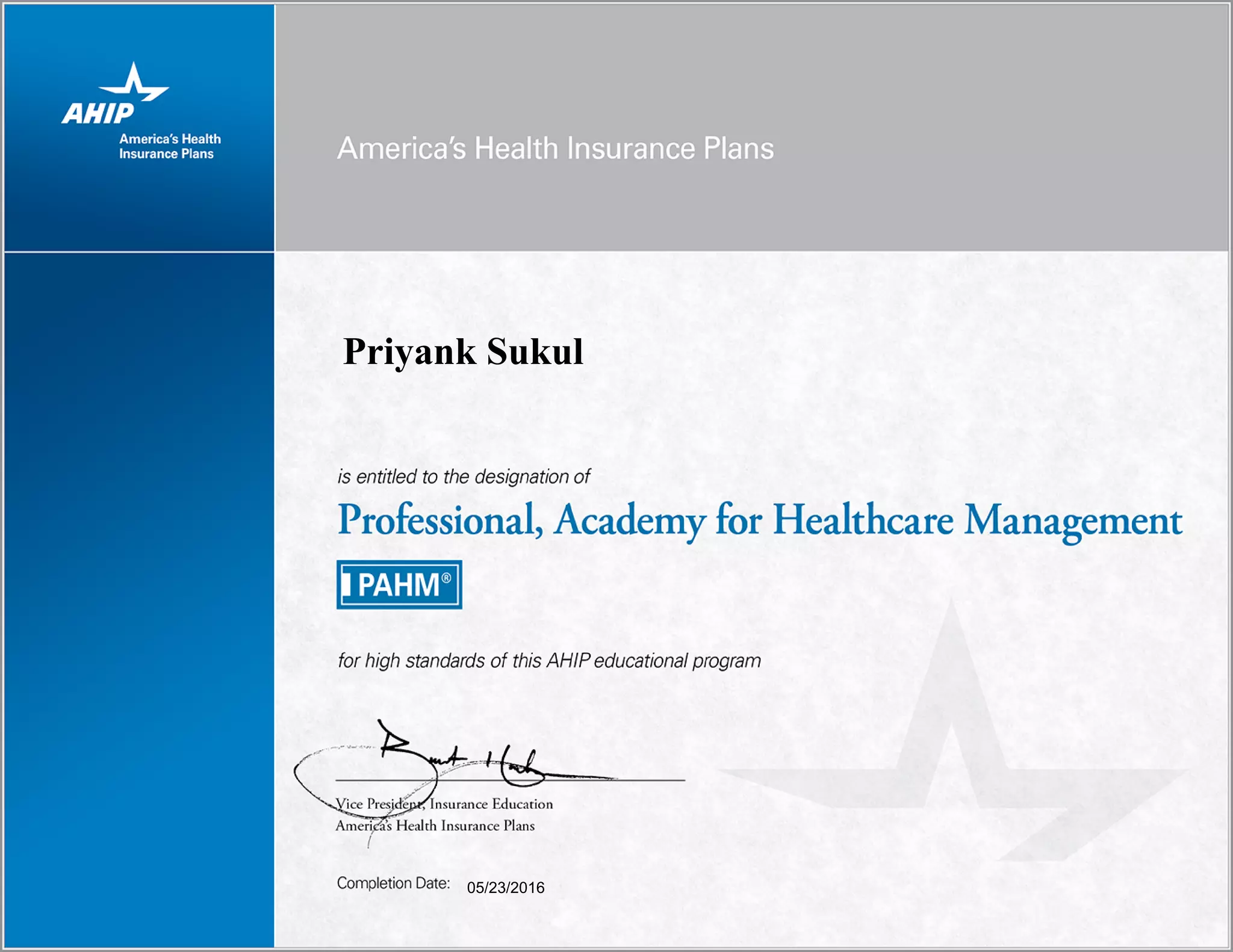 PAHM Certification | PPT