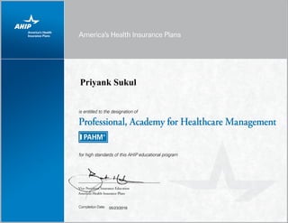 PAHM Certification | PPT