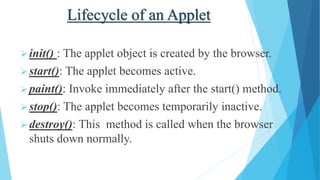 Java Applets | PPTX