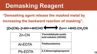 Complexometric Titration ppt slide share | PPTX