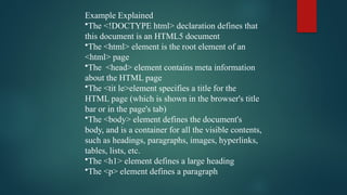 HTML was first proposed by Ti.Berners-Lee | PPTX
